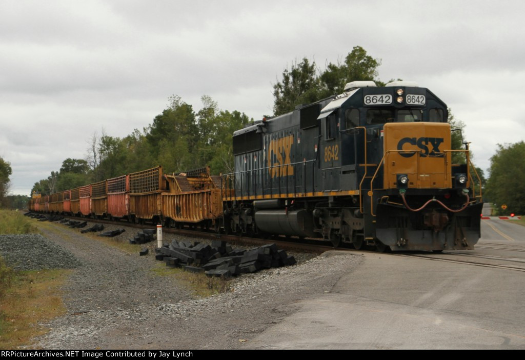 CSX 8642 Tie Train